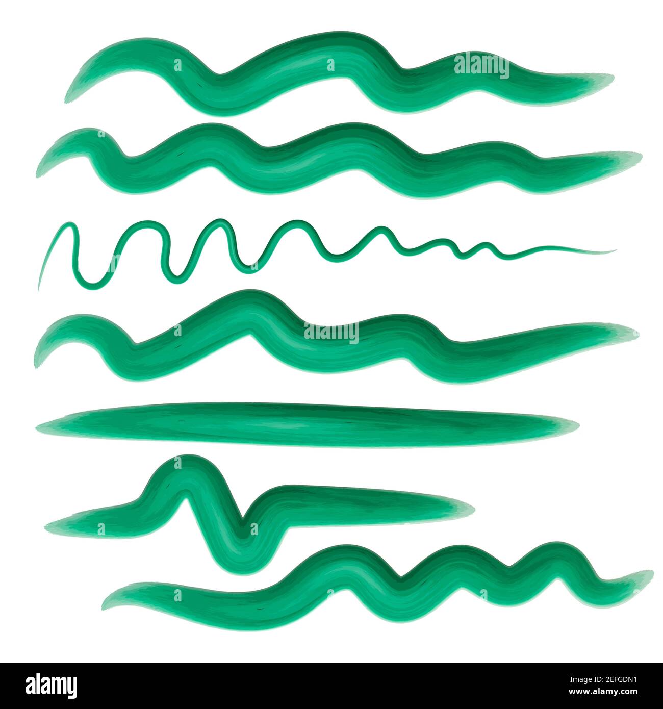 Watercolor green smear on white background. Vector illustration for web ...