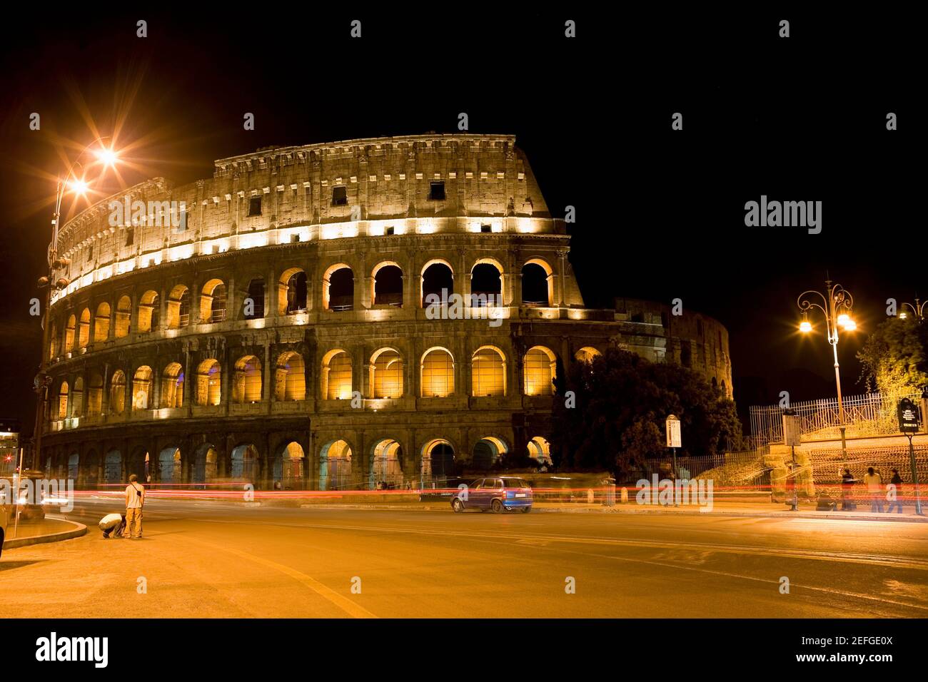 The colosseum lit up at night hi-res stock photography and images - Alamy