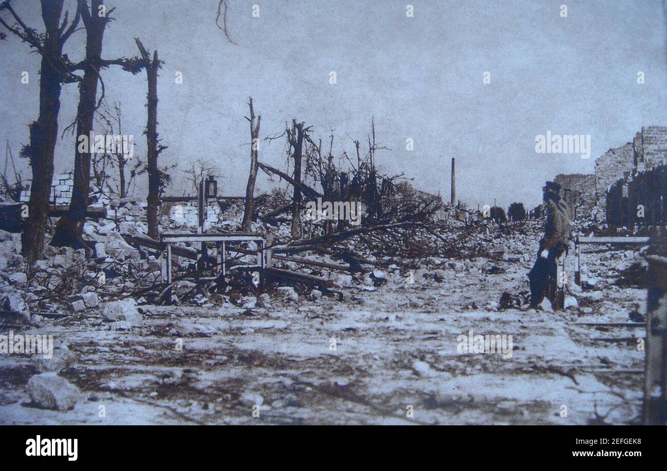 Odessa result of artillery shells explosion summer 1918 Stock Photo - Alamy
