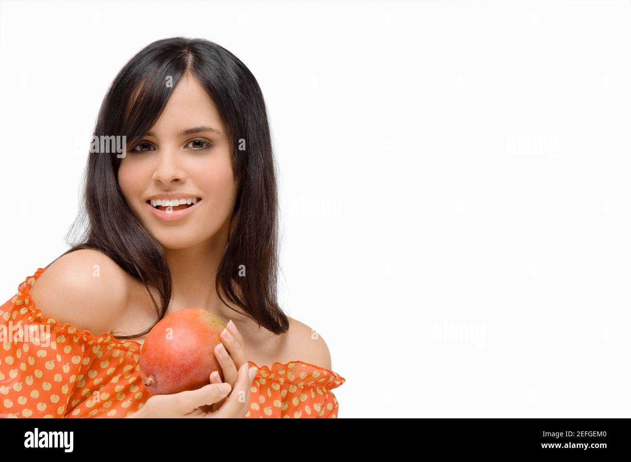 Woman mango one person hi-res stock photography and images - Alamy
