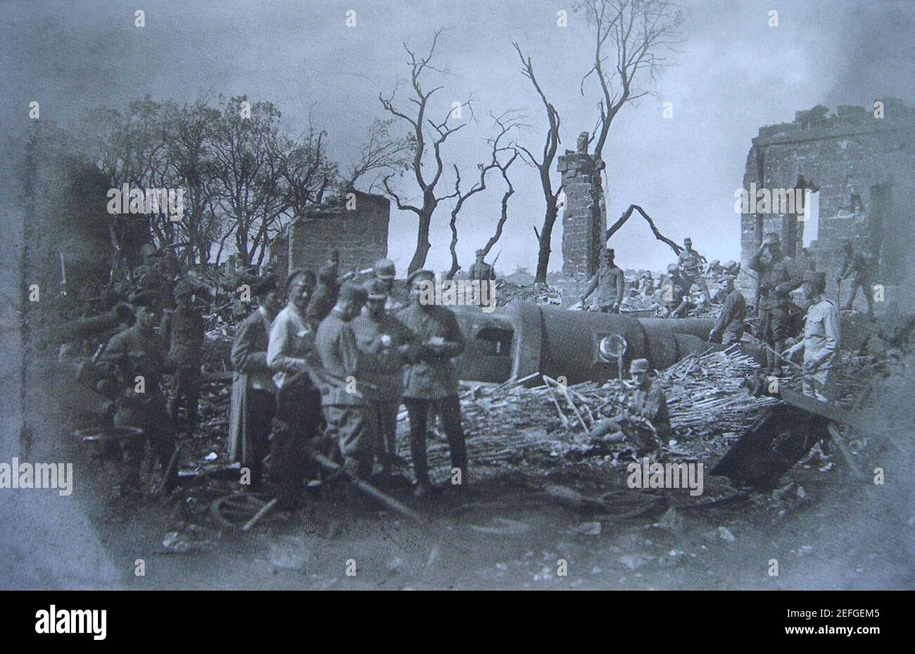 Odessa result of artillery shells explosion summer 1918 2 Stock Photo ...