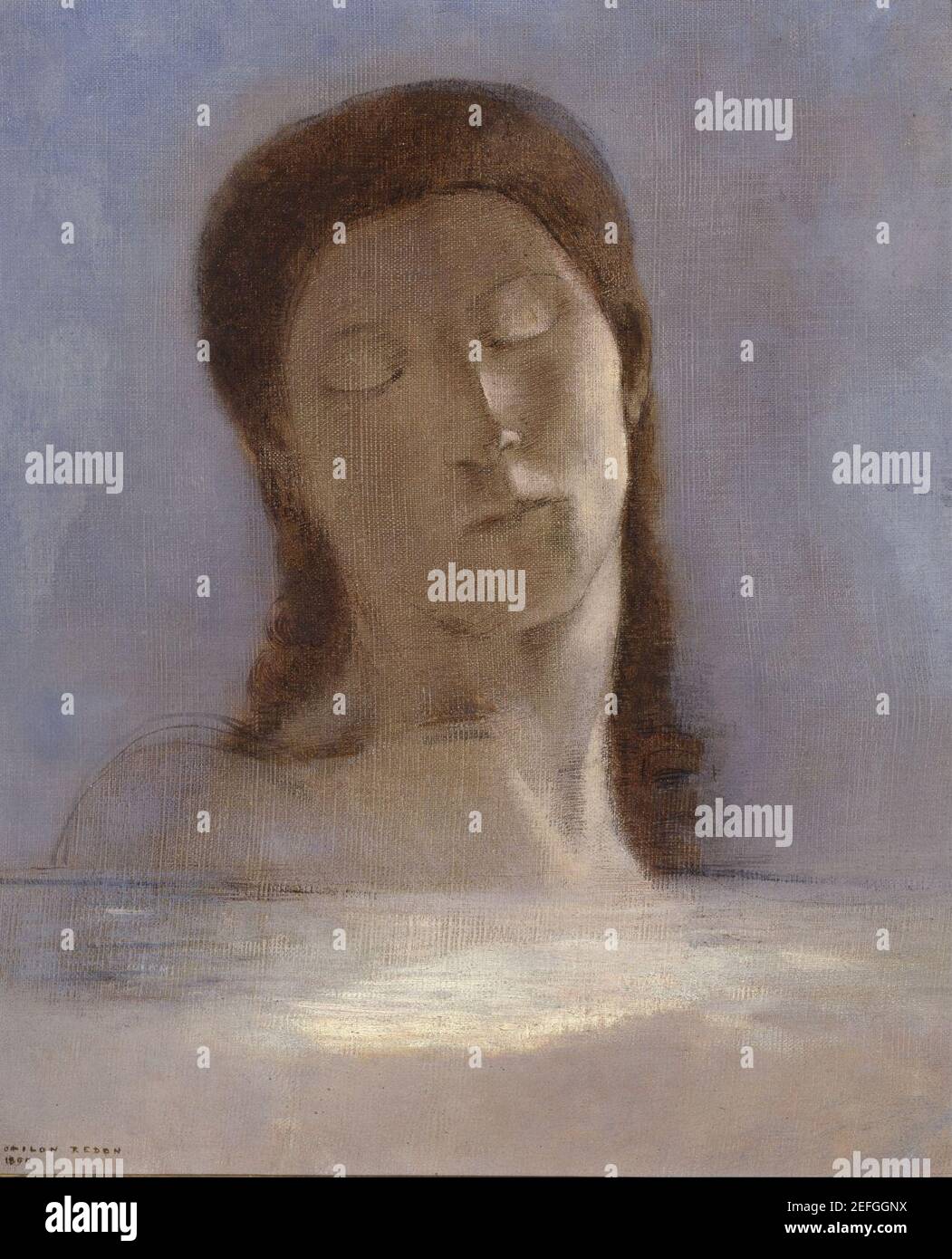 Closed eyes odilon redon hi-res stock photography and images - Alamy