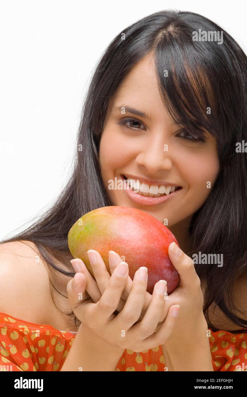 Woman mango one person hi-res stock photography and images - Alamy