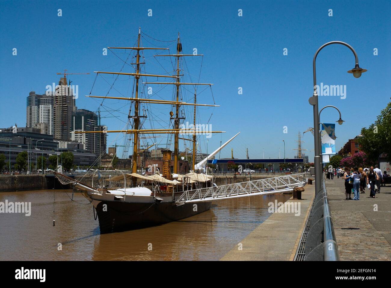 Tall ship in the sea, Corbeta Uruguay, Puerto Madero, Buenos Aires ...