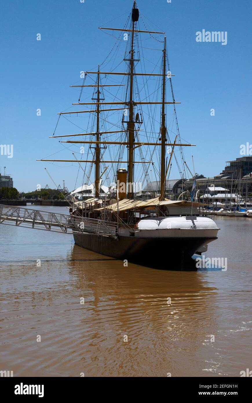 Tall ship in the sea, Corbeta Uruguay, Puerto Madero, Buenos Aires ...
