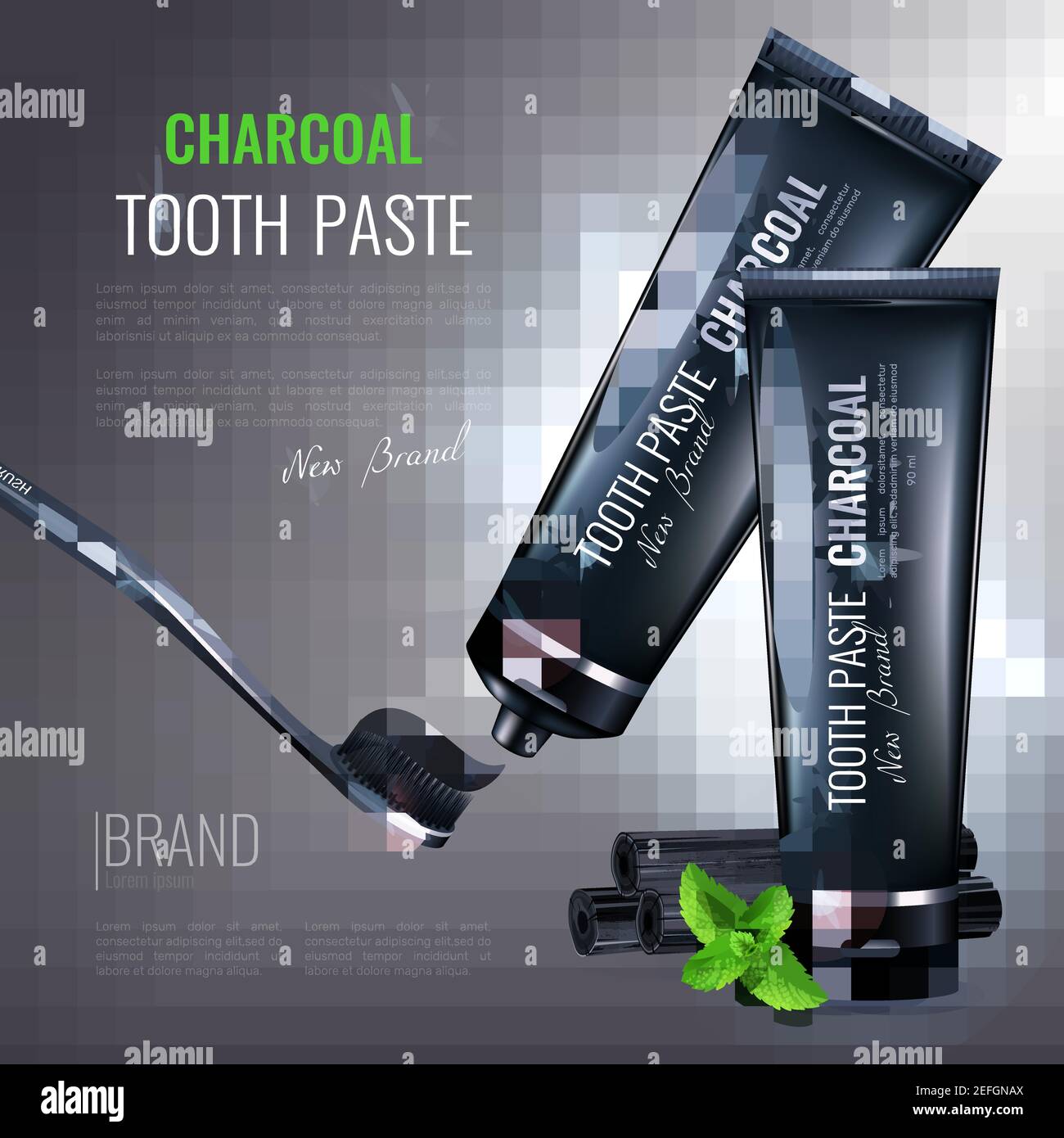 Branded toothpaste Stock Vector Images - Alamy