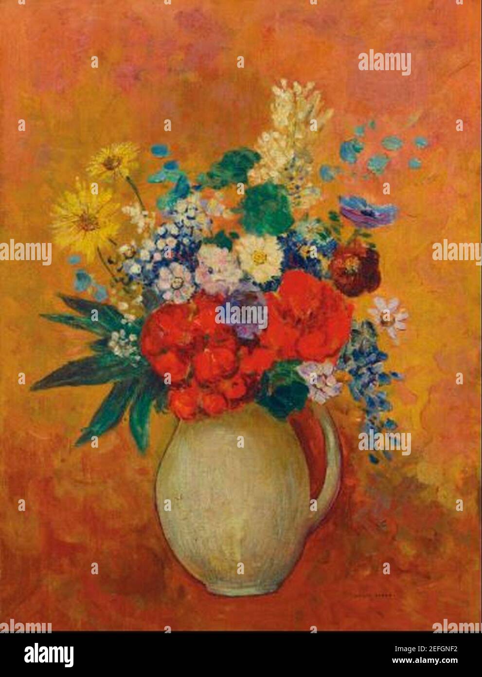 Odilon Redon Fleurs Rockefeller Stock Photo - Alamy