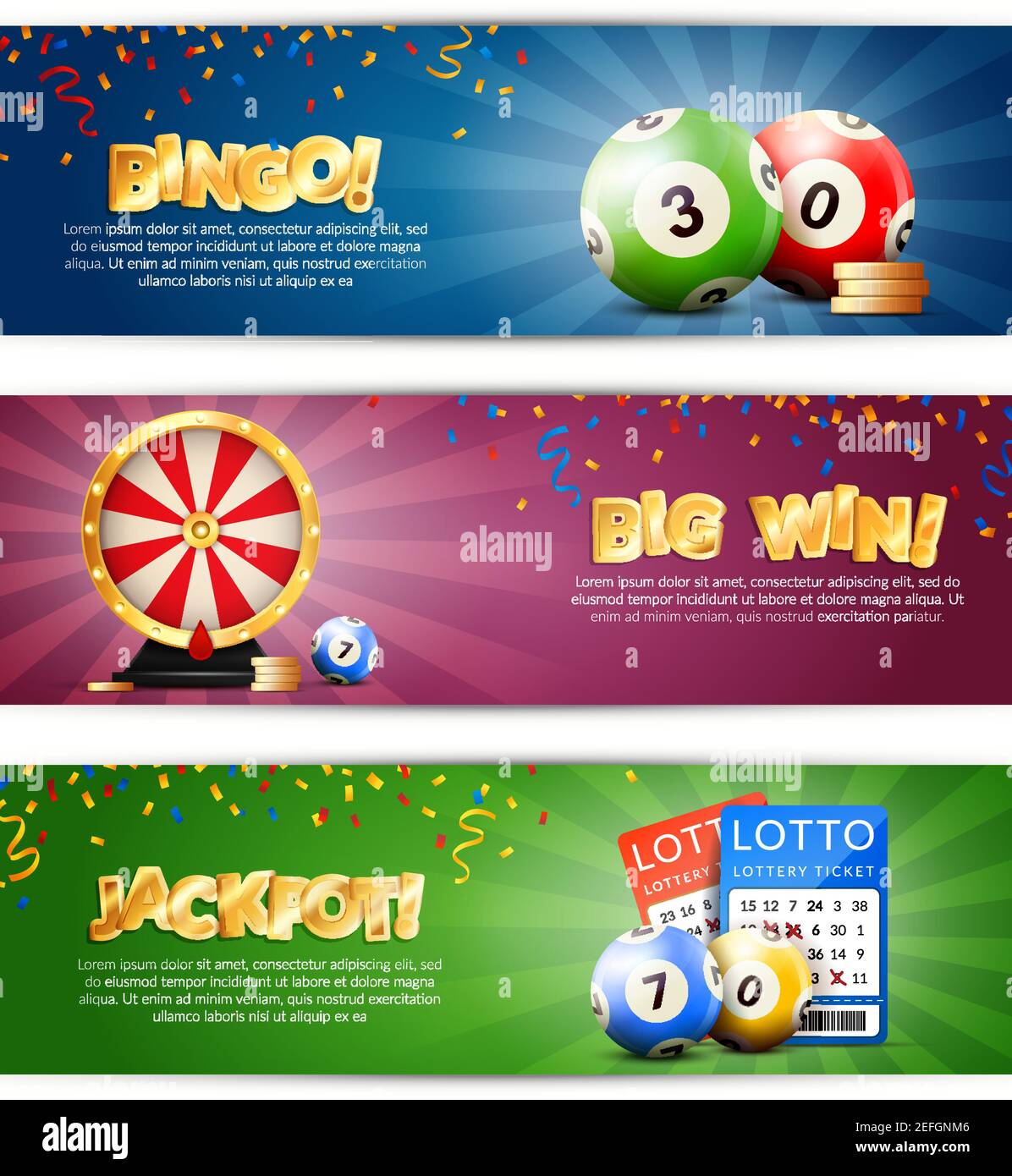 Bingo game horizontal hi-res stock photography and images - Alamy