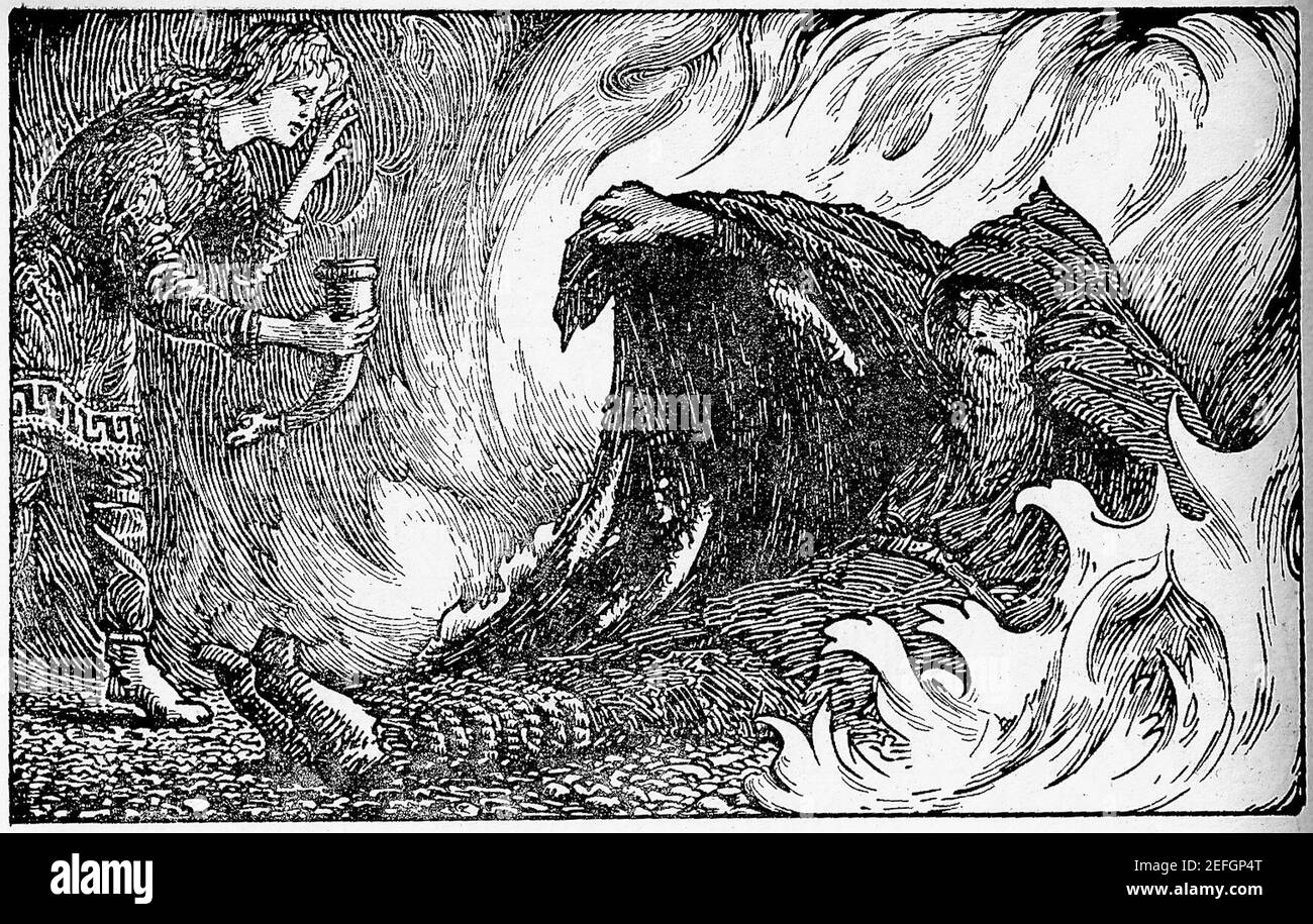 Odin in Torment by Collingwood Stock Photo - Alamy