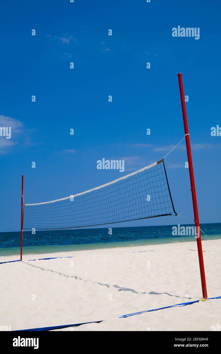 Net on the beach, Cancun, Mexico Stock Photo - Alamy
