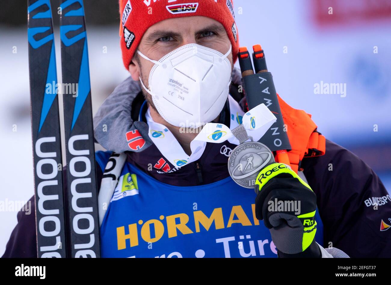 Pokljuka, Slovenia. 17th Feb, 2021. Biathlon: World Championship ...