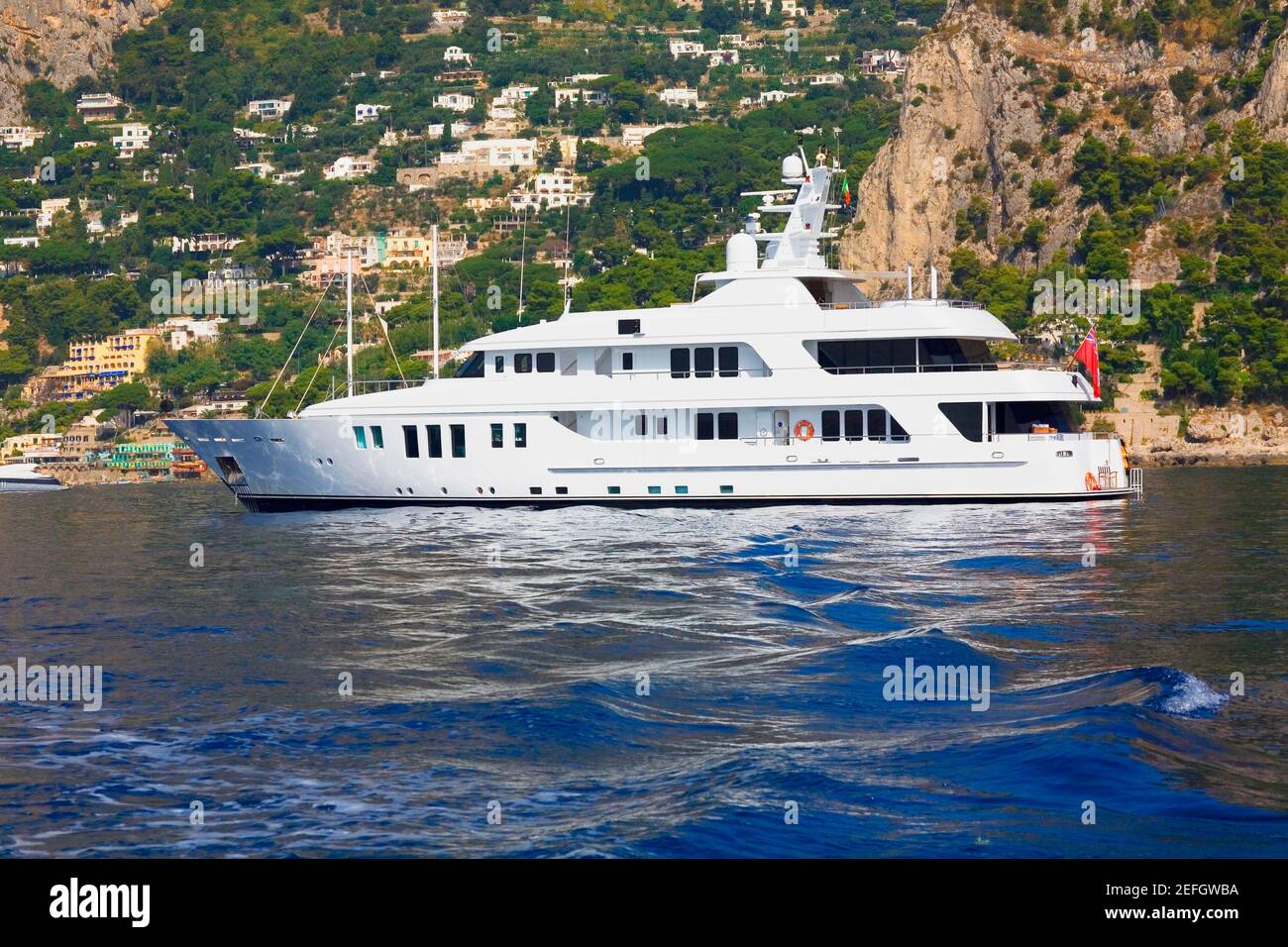 Cruise ship in the sea, Capri, Campania, Italy Stock Photo - Alamy