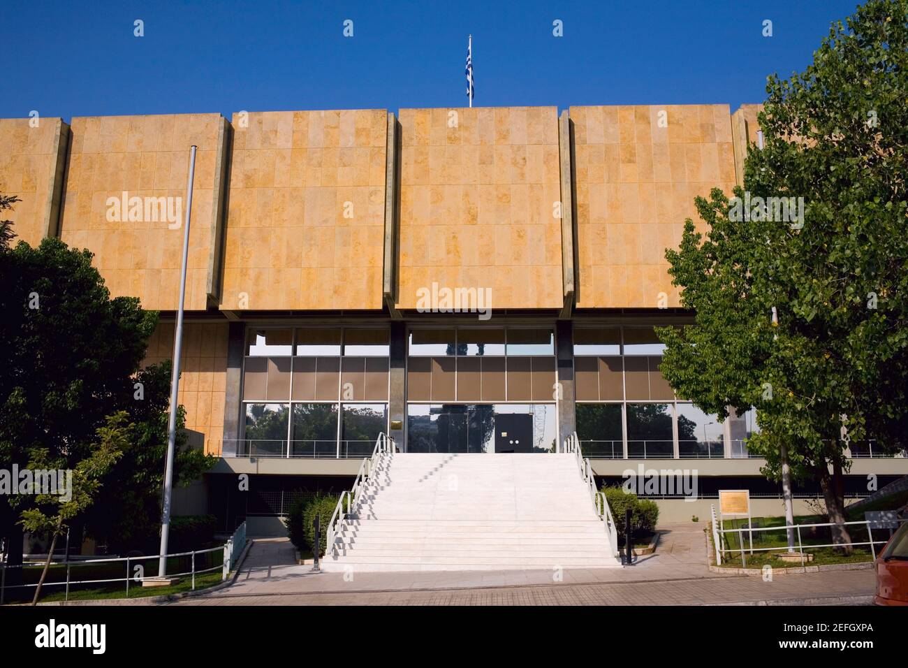 Facade of a government building, Athens, Greece Stock Photo - Alamy