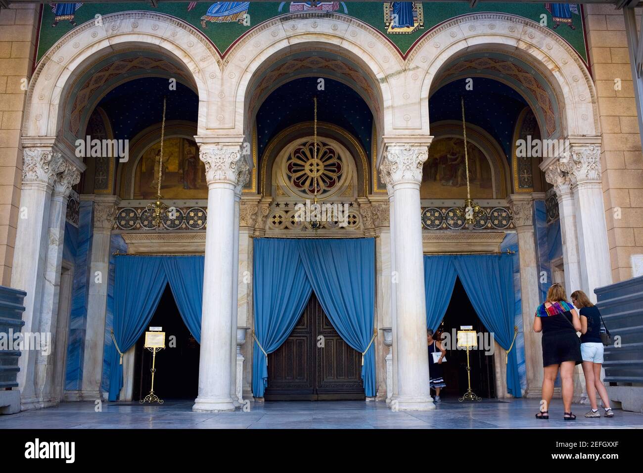 Interiors of a building, Athens, Greece Stock Photo - Alamy
