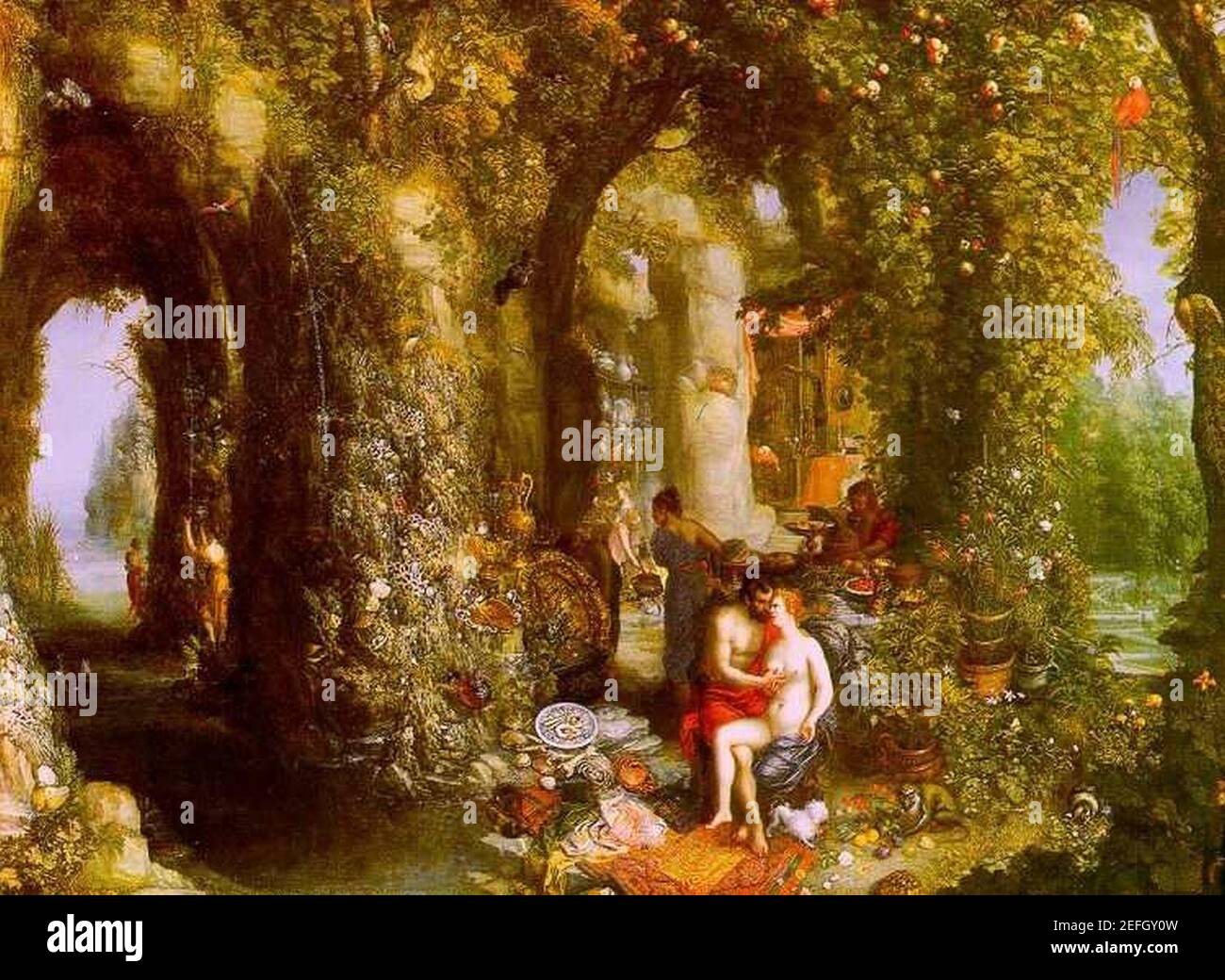 Odysseus and Calypso Stock Photo - Alamy