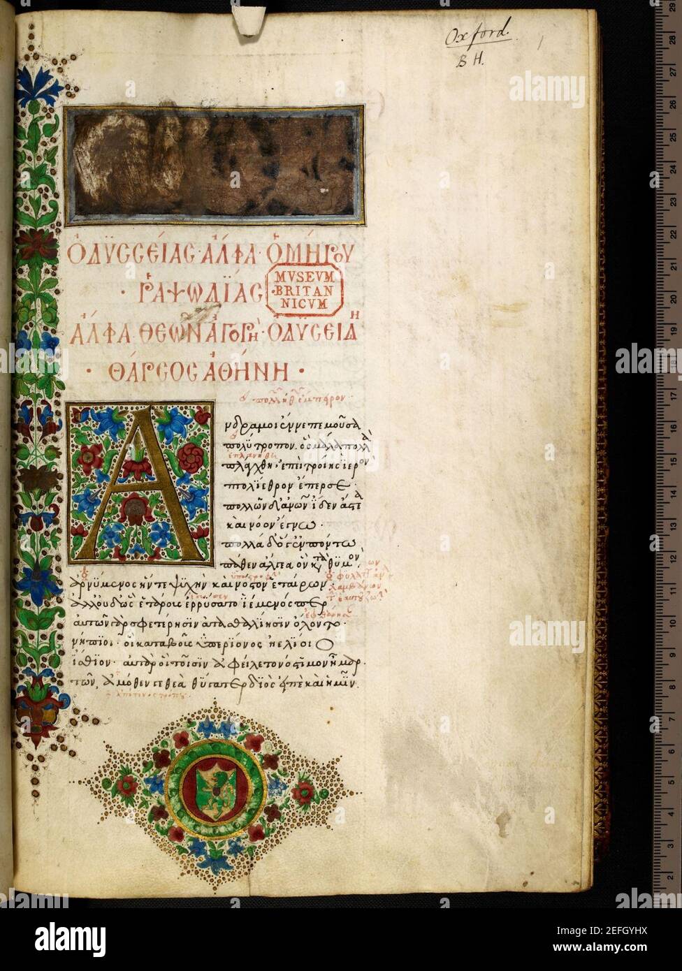 Odyssey manuscript hi-res stock photography and images - Alamy