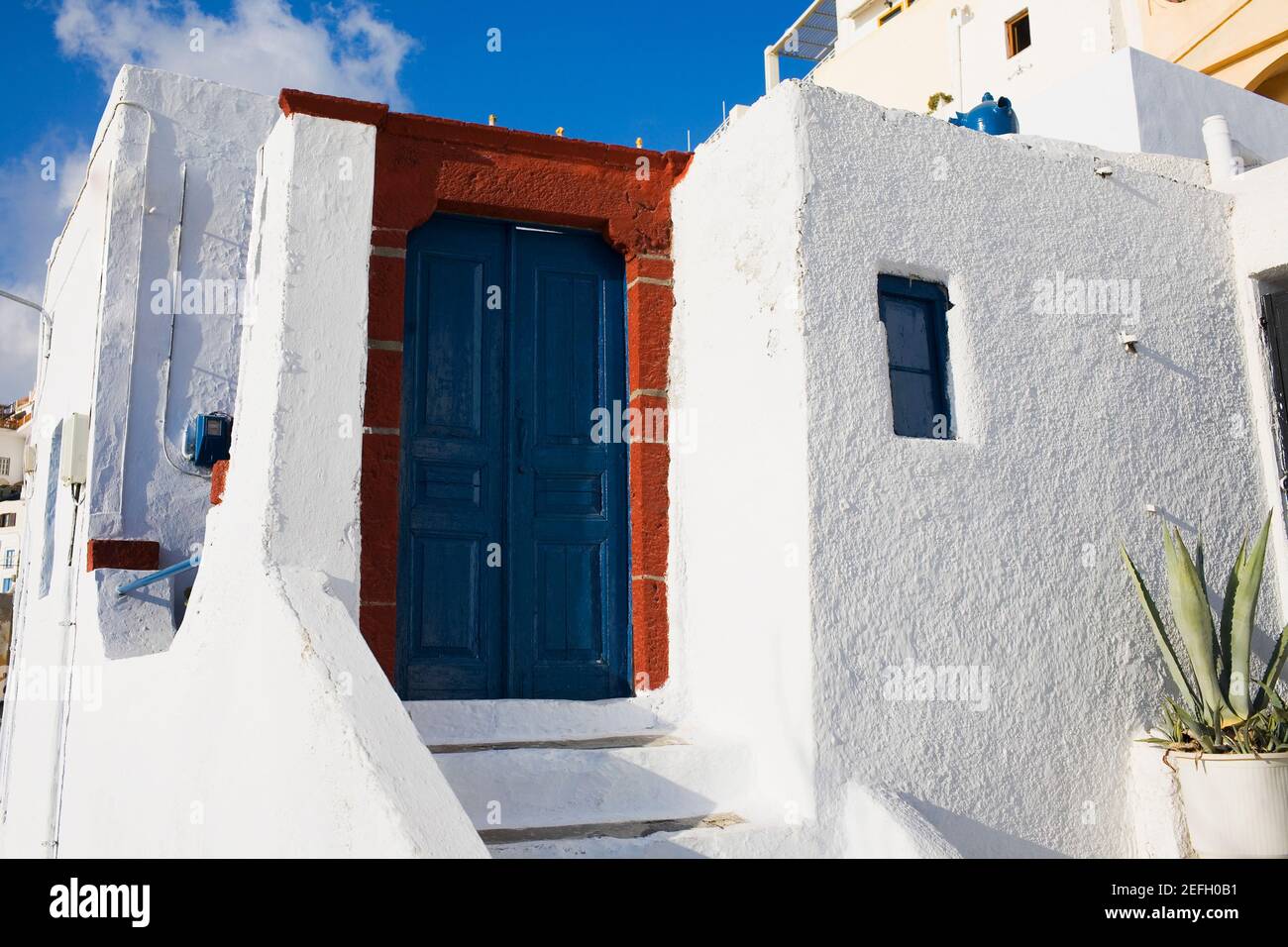 Entrance gate of a building, Greece Stock Photo - Alamy