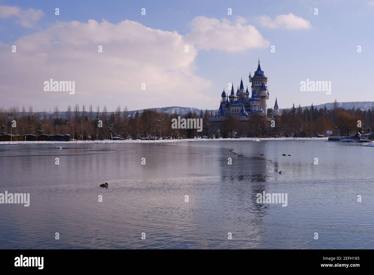 View of Fairytale Castle in Sazova Park Eskisehir/Turkey Stock Photo ...
