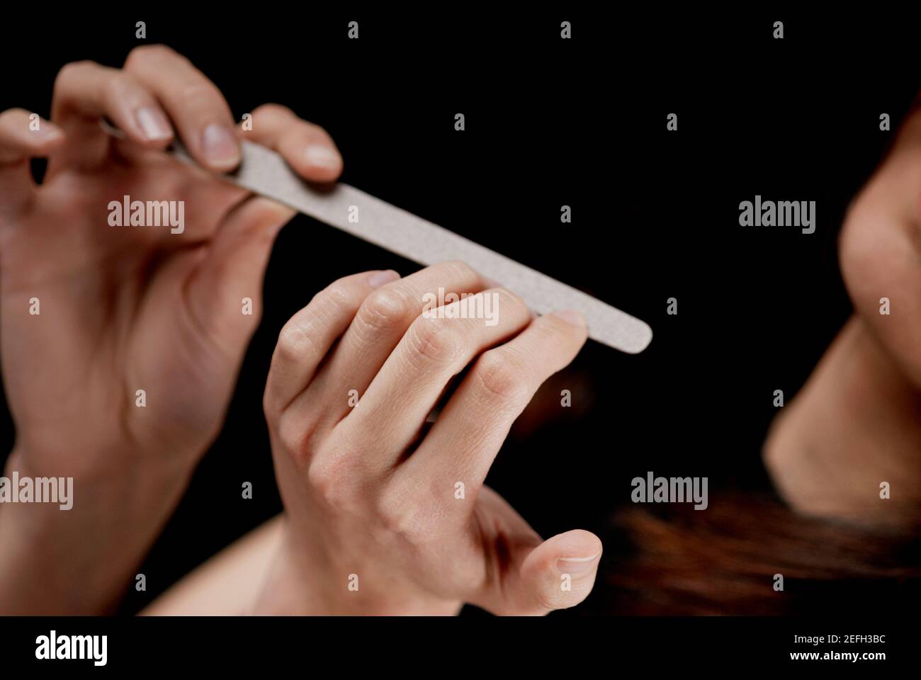 Hand filing hi-res stock photography and images - Alamy