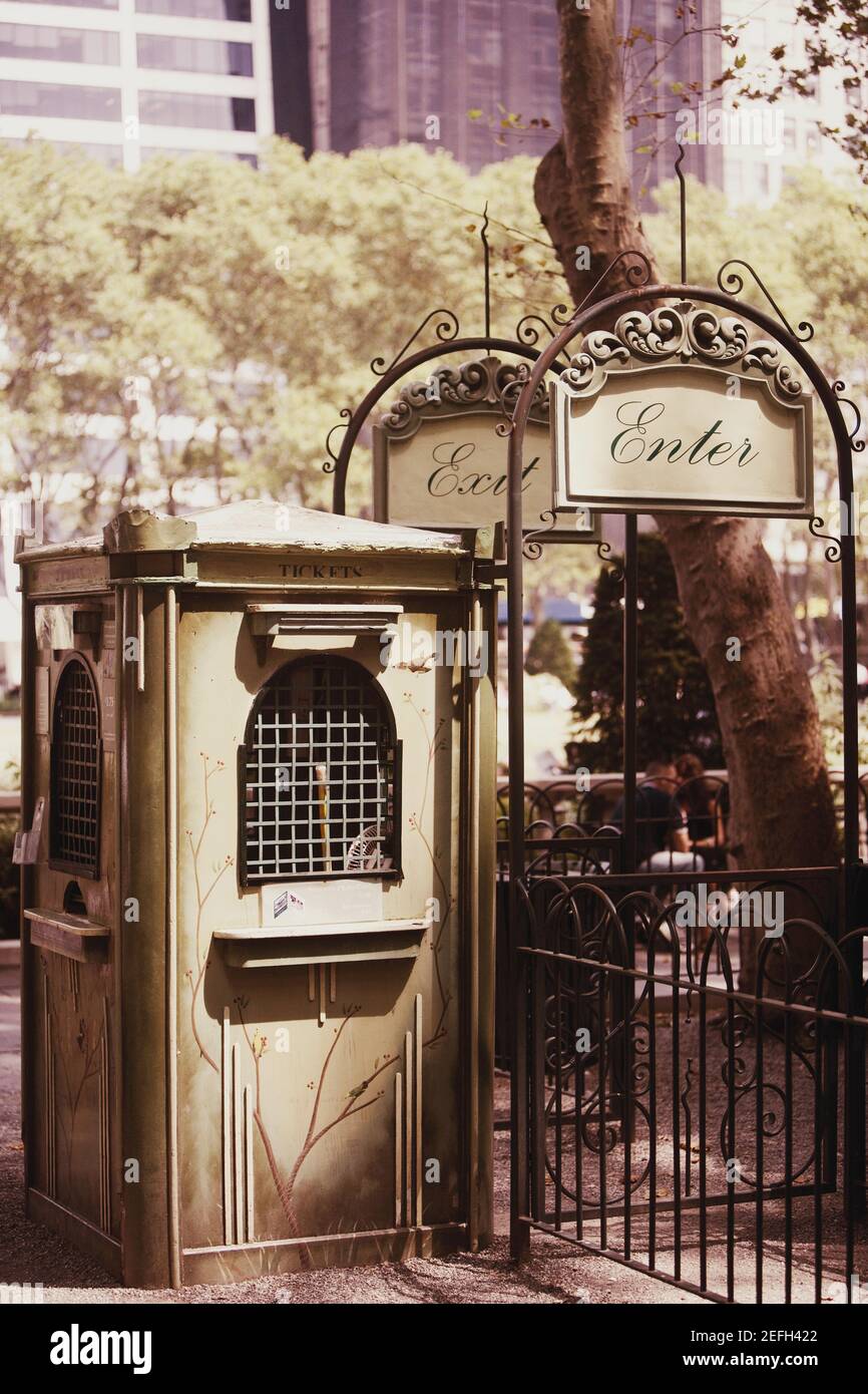Ticket counter at the entrance Stock Photo - Alamy