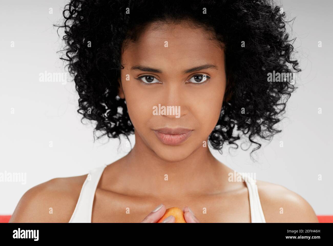 Woman mango one person hi-res stock photography and images - Alamy