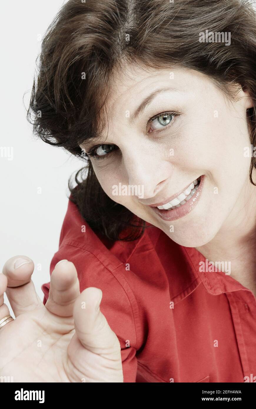 Medium shot cheerful mature woman hi-res stock photography and images ...