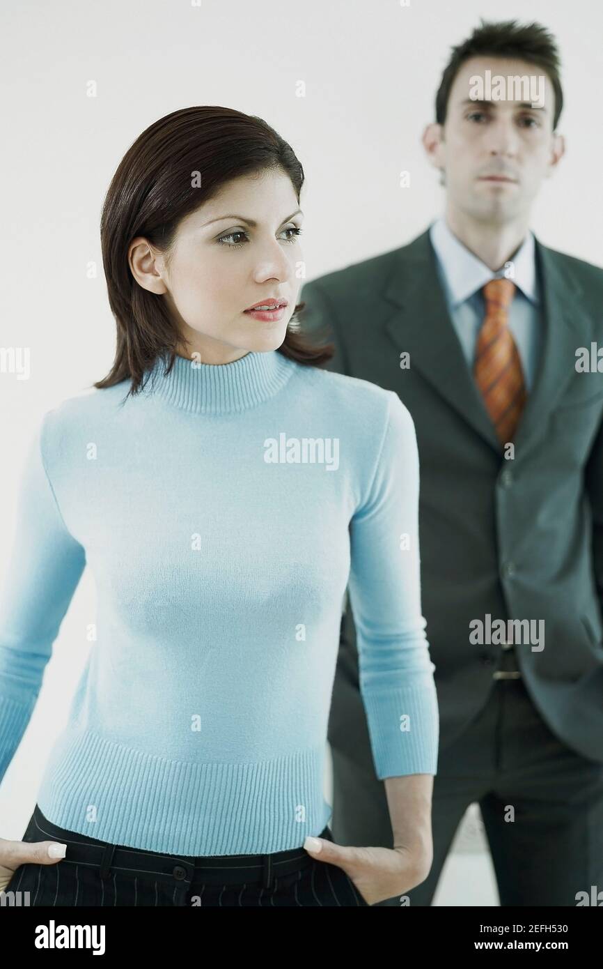 Woman hands in pocket suit hi-res stock photography and images - Alamy