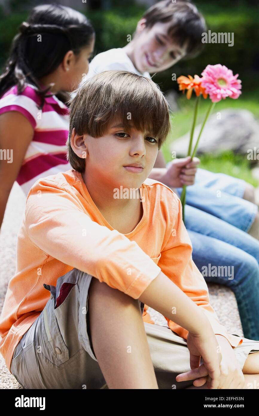 Close up of a boy thinking hi-res stock photography and images - Alamy