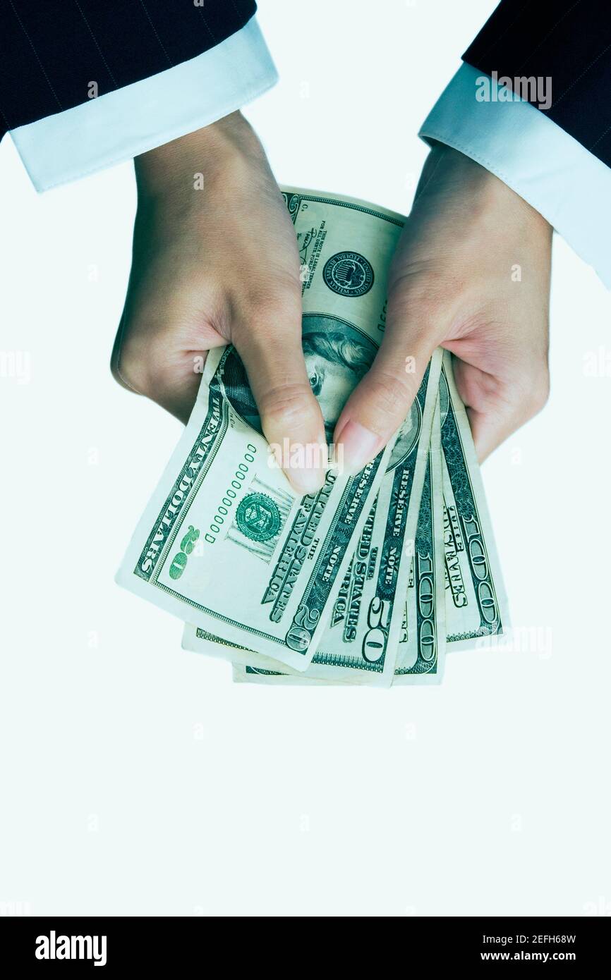 Hand holding 20 dollar bills hi-res stock photography and images - Alamy
