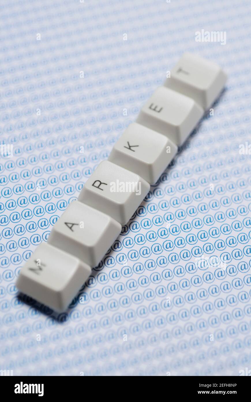 Close up of computer keys in a row Stock Photo - Alamy