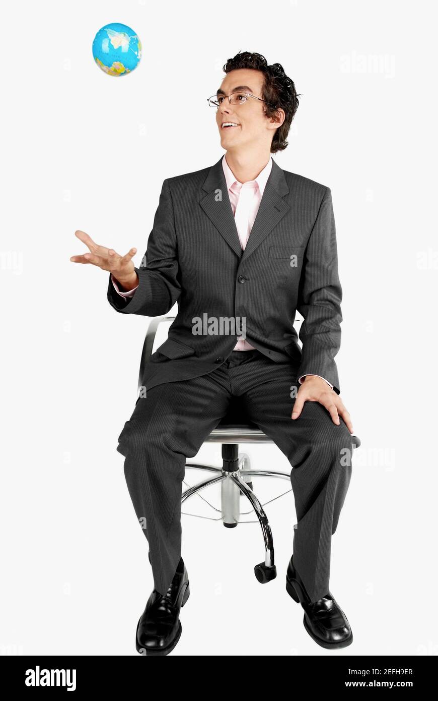 Happy businessman sitting colleagues Cut Out Stock Images & Pictures ...