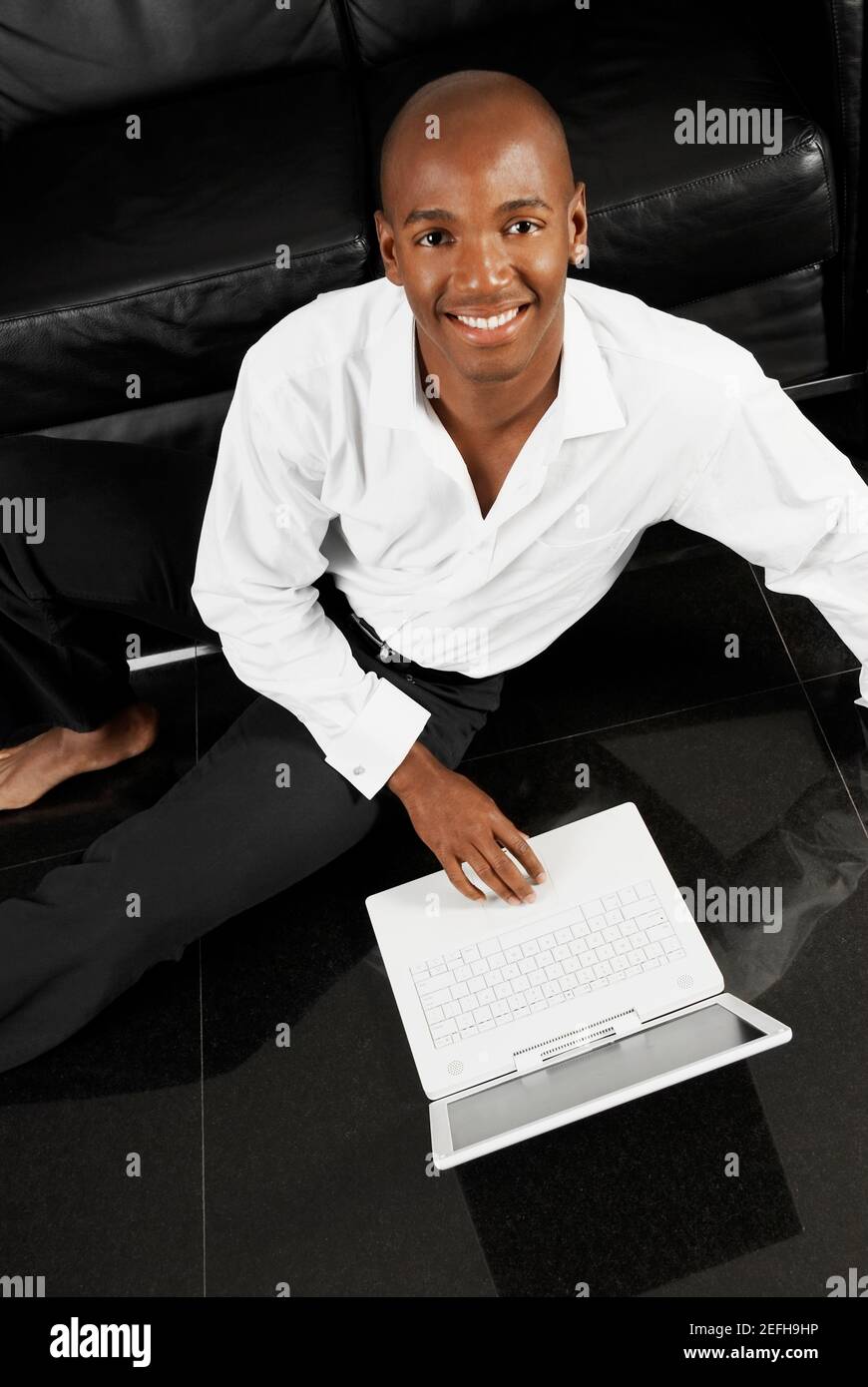 Work portrait high angle view man hi-res stock photography and images ...