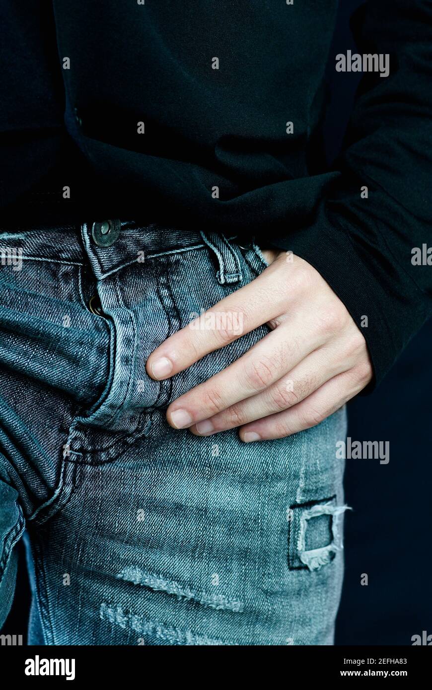 Mid section view of a person Stock Photo - Alamy
