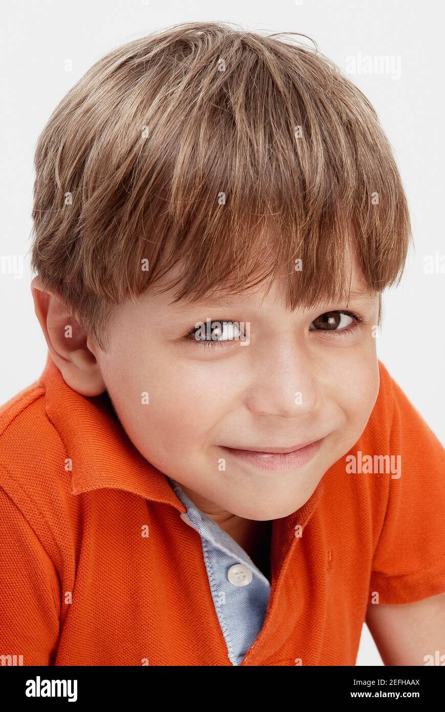 Portrait of a boy smiling Stock Photo - Alamy