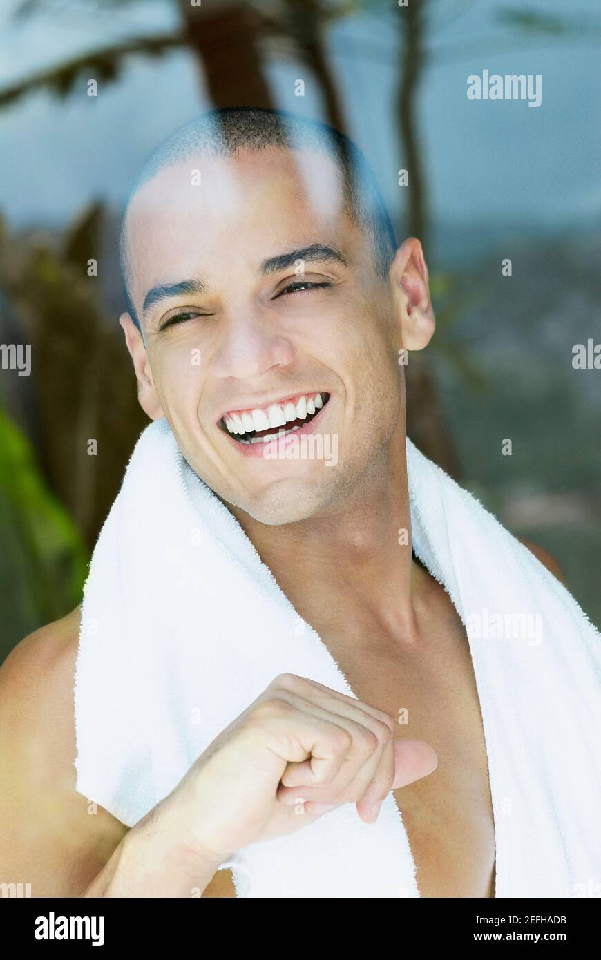 Smile behind the glass hi-res stock photography and images - Alamy