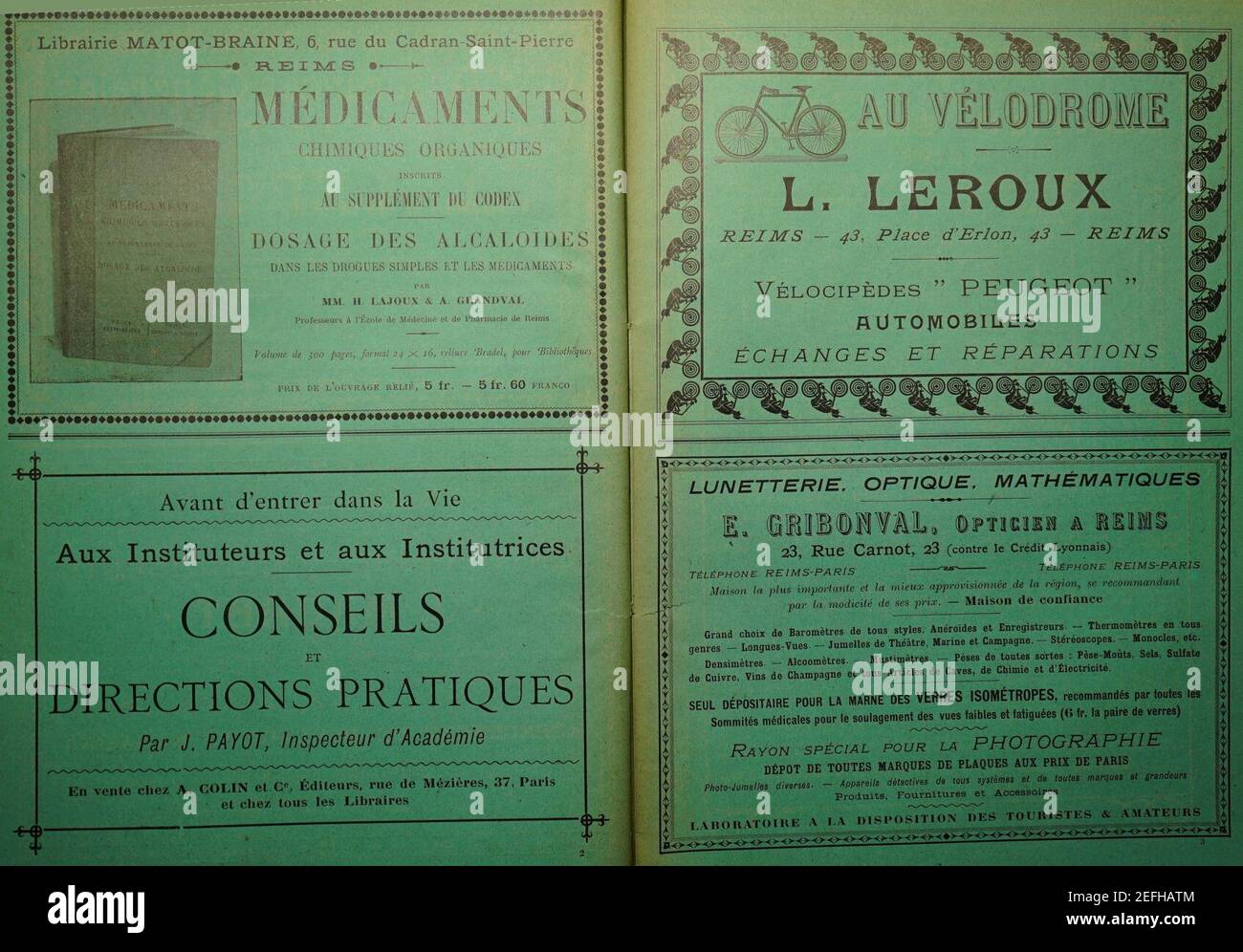 Oeuvre voyages scolaire 1899 96316 Stock Photo - Alamy