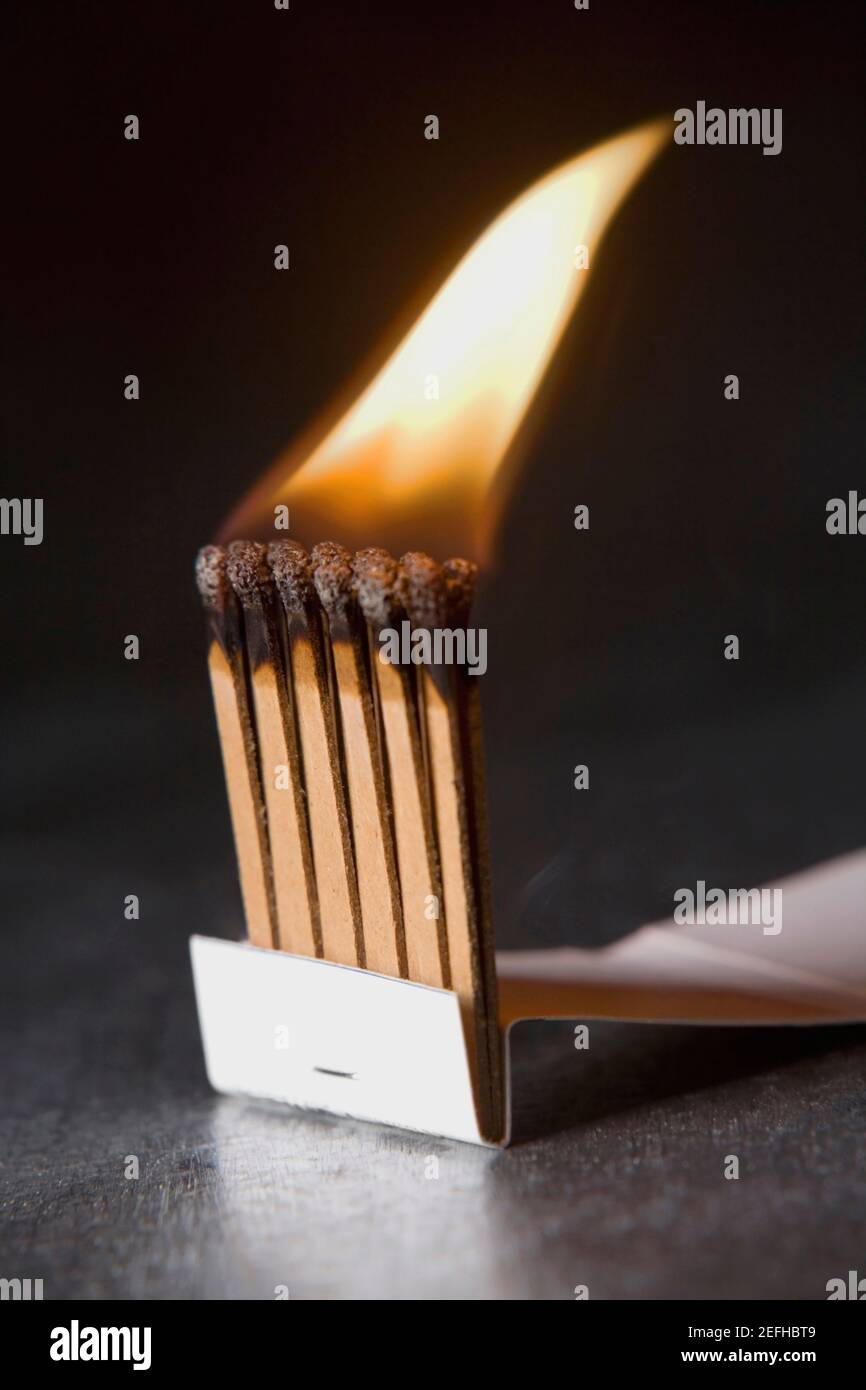 Black matchsticks hi-res stock photography and images - Alamy