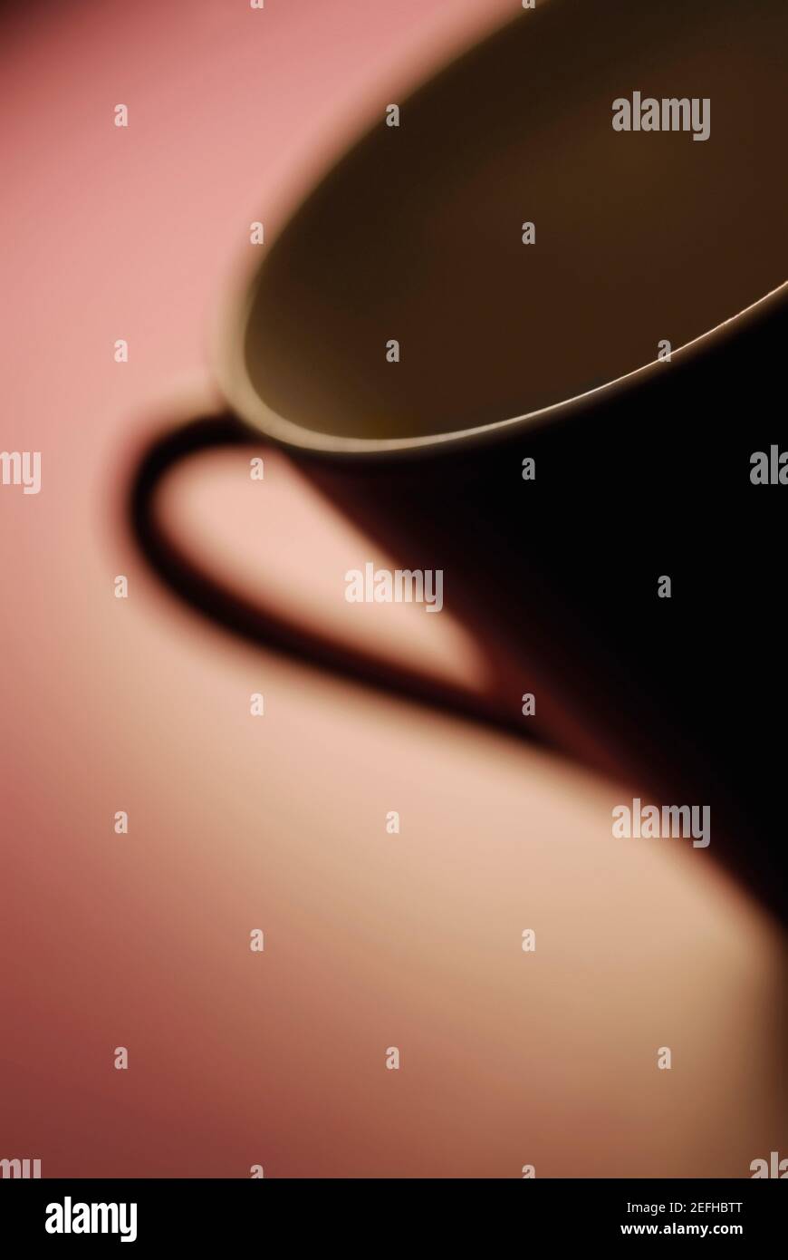 Empty cup on color hi-res stock photography and images - Alamy