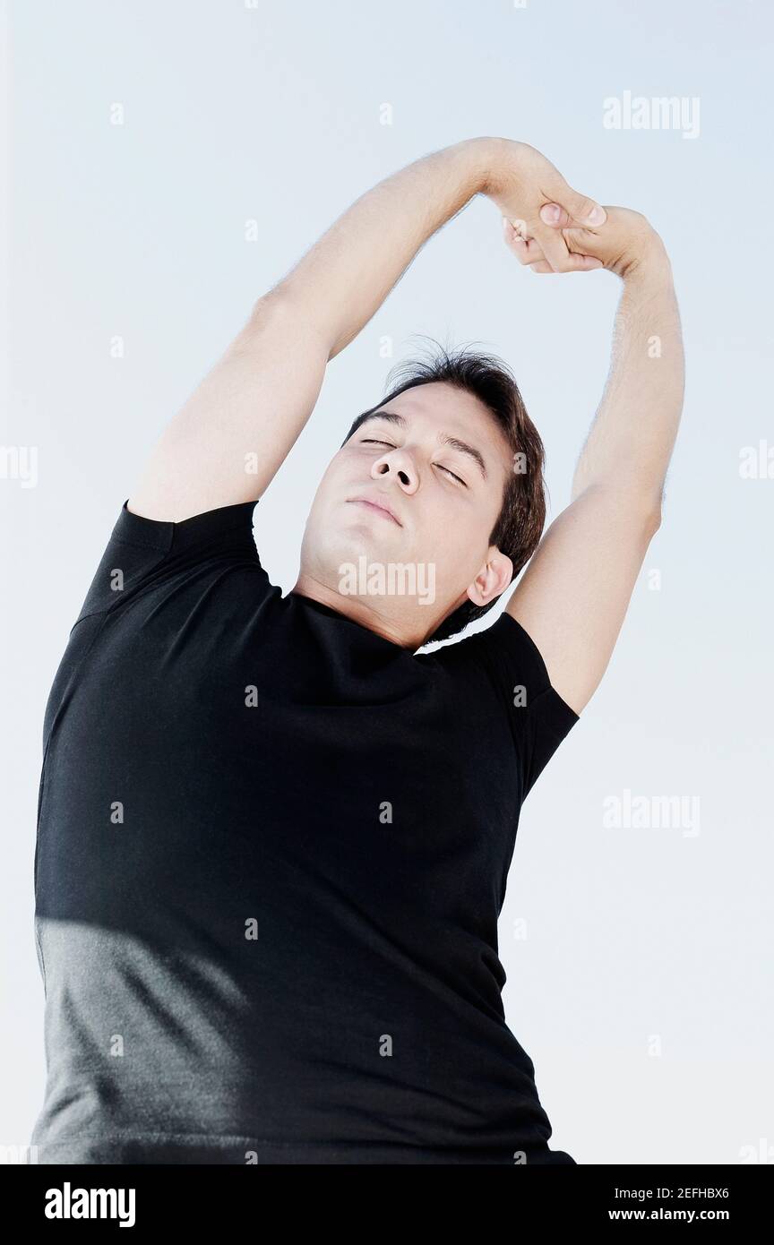 Man standing back low angle hi-res stock photography and images - Alamy