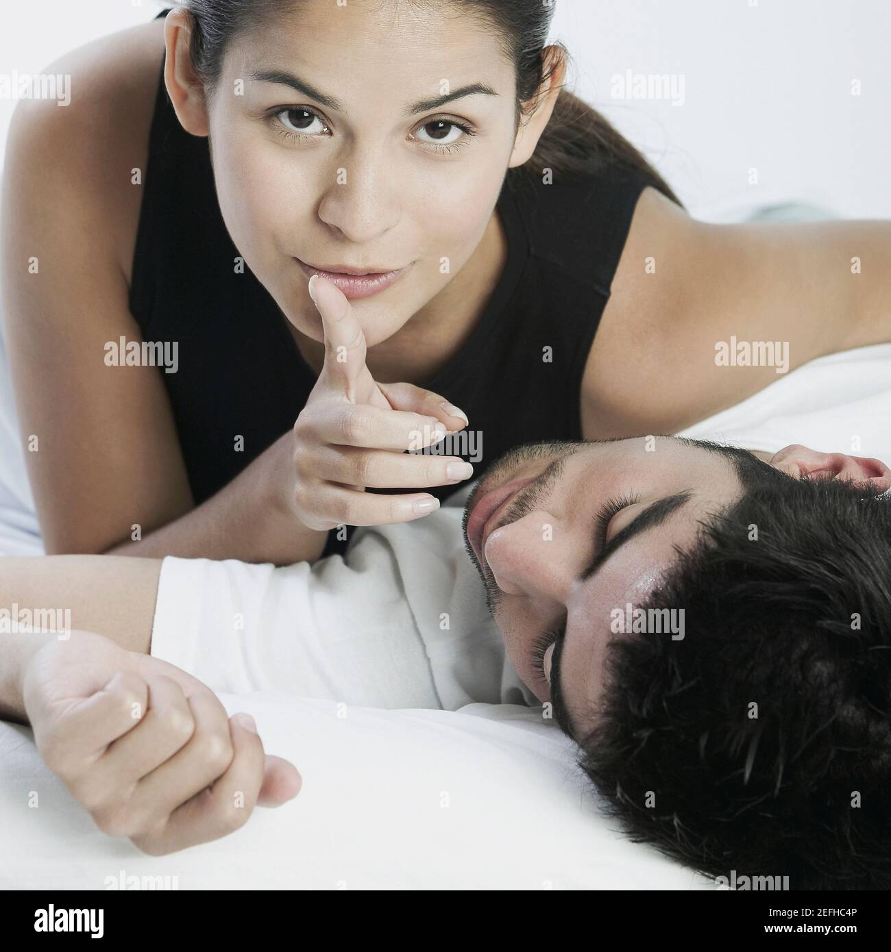 Woman Lying On Top Square High Resolution Stock Photography and Images ...