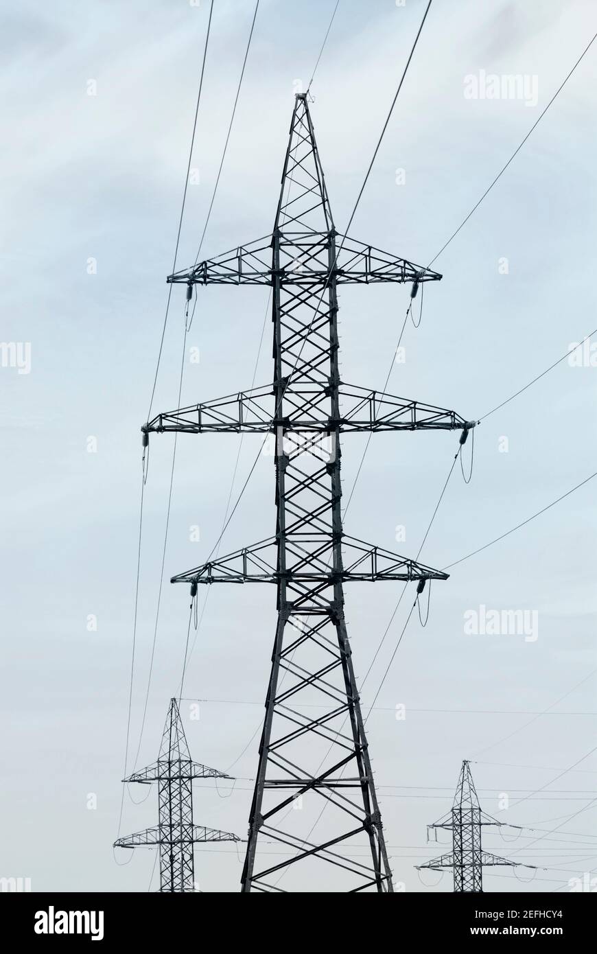 Pylons from below hi-res stock photography and images - Alamy
