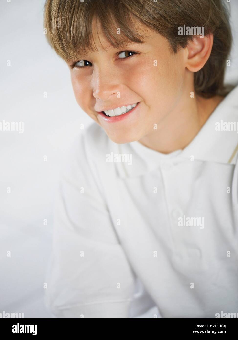 Portrait of a boy smiling Stock Photo - Alamy
