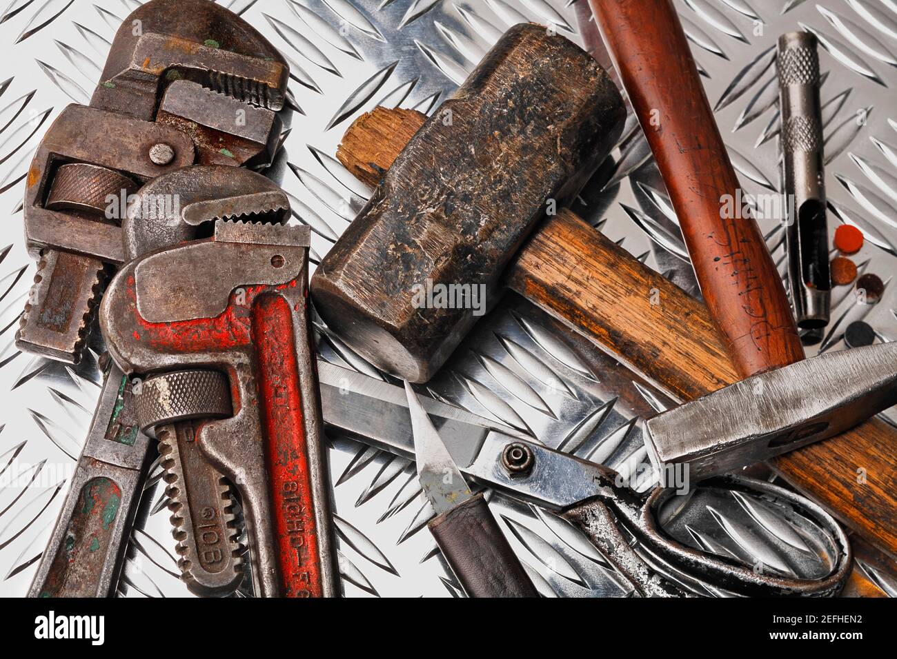 Hammer adjustable wrench wrenches hi-res stock photography and images ...