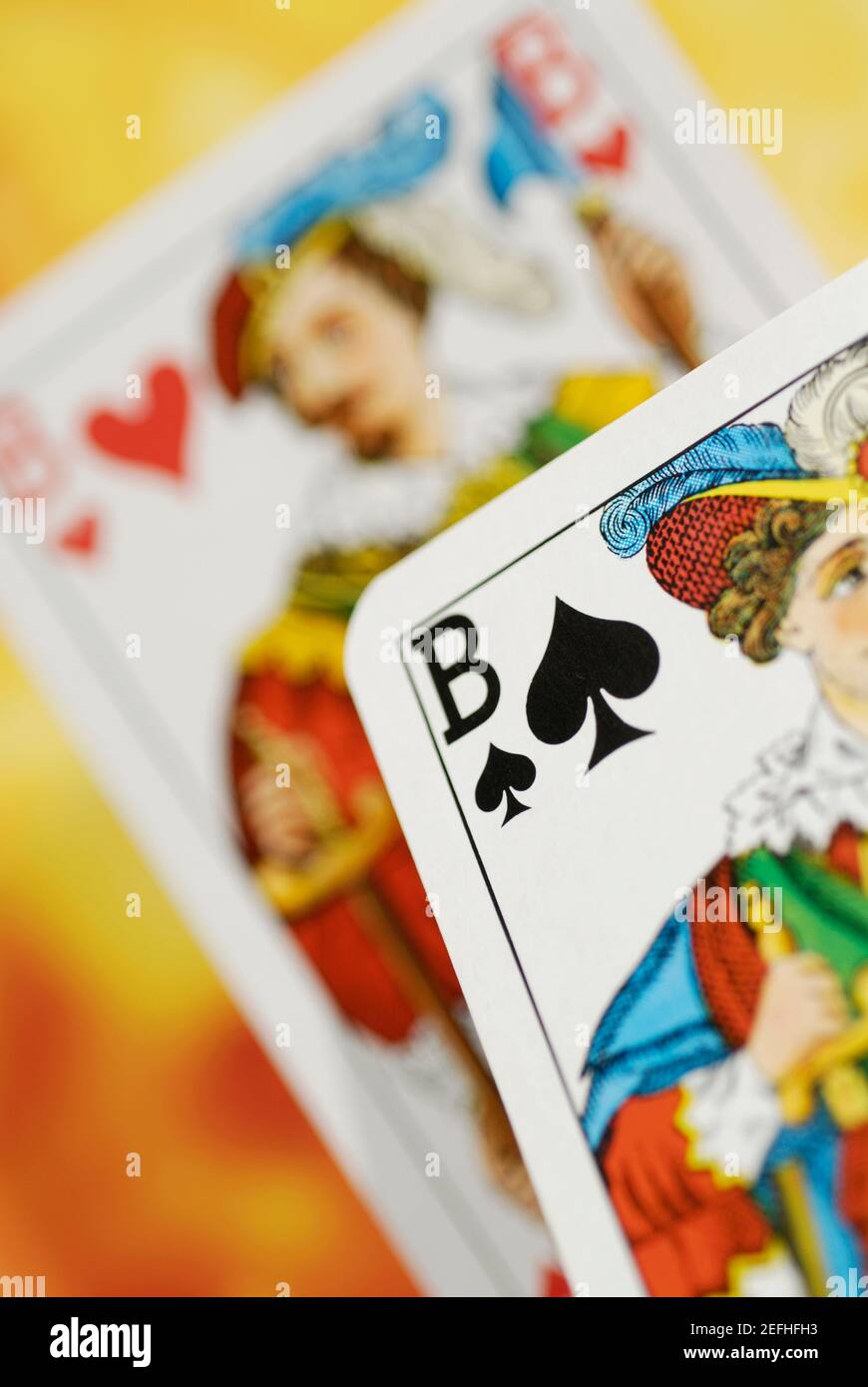 Two color cards close up hi-res stock photography and images - Alamy