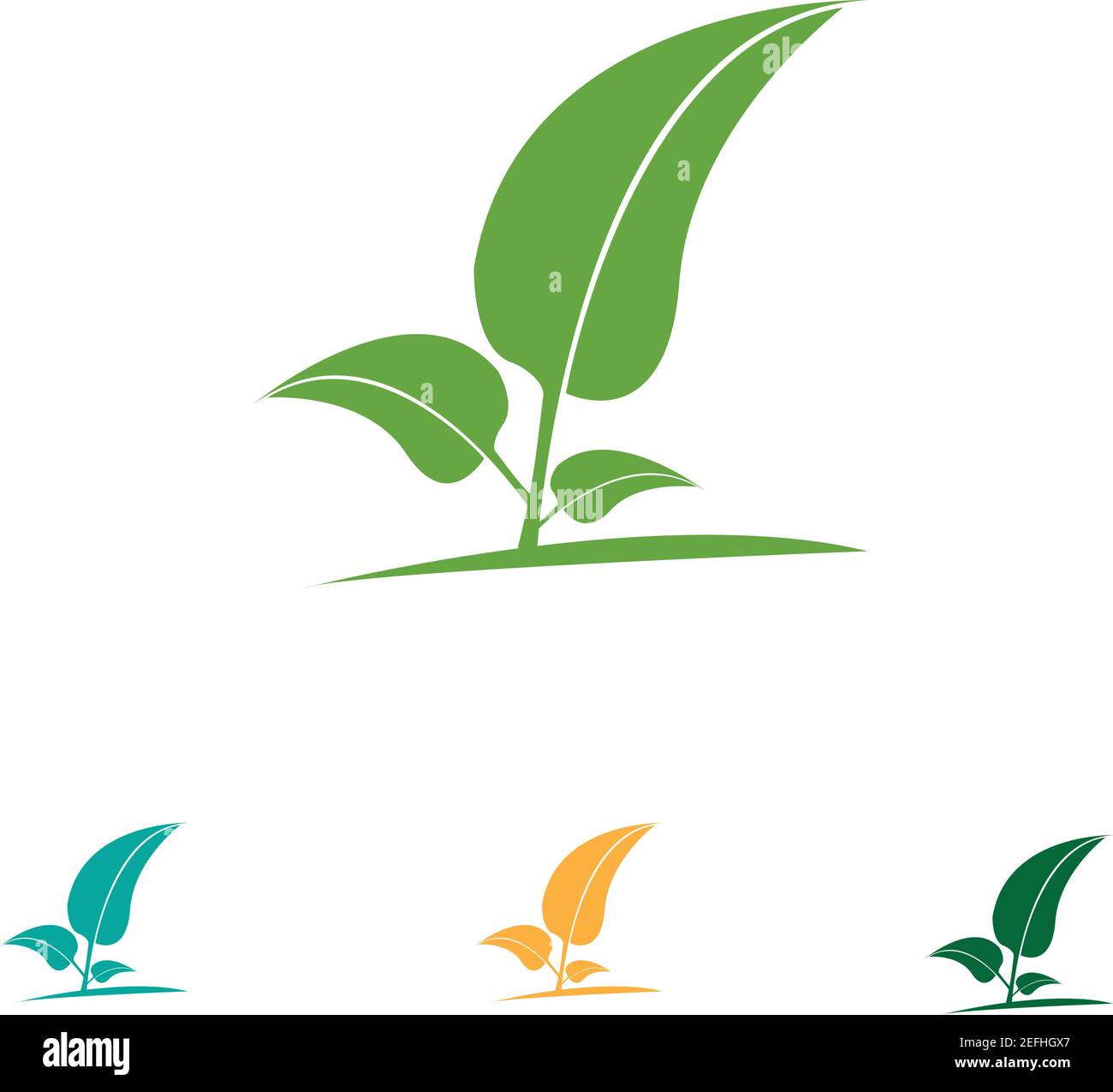 Logos of green Tree leaf ecology nature element vector Stock Vector ...