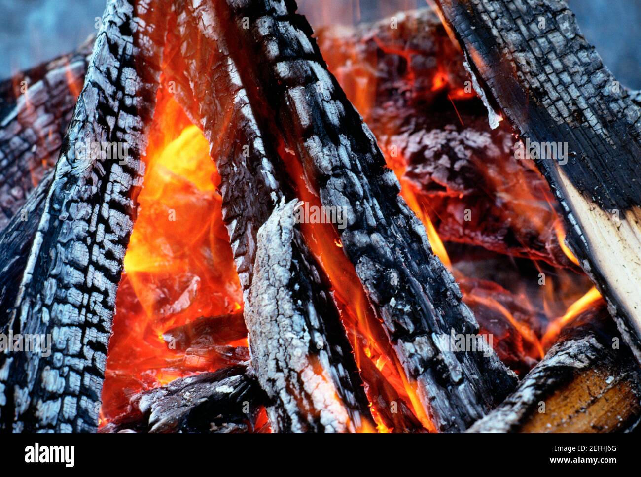Close-up of a log fire Stock Photo - Alamy