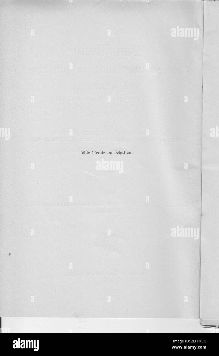 OF Dullo Biermer 1908 02 Stock Photo - Alamy