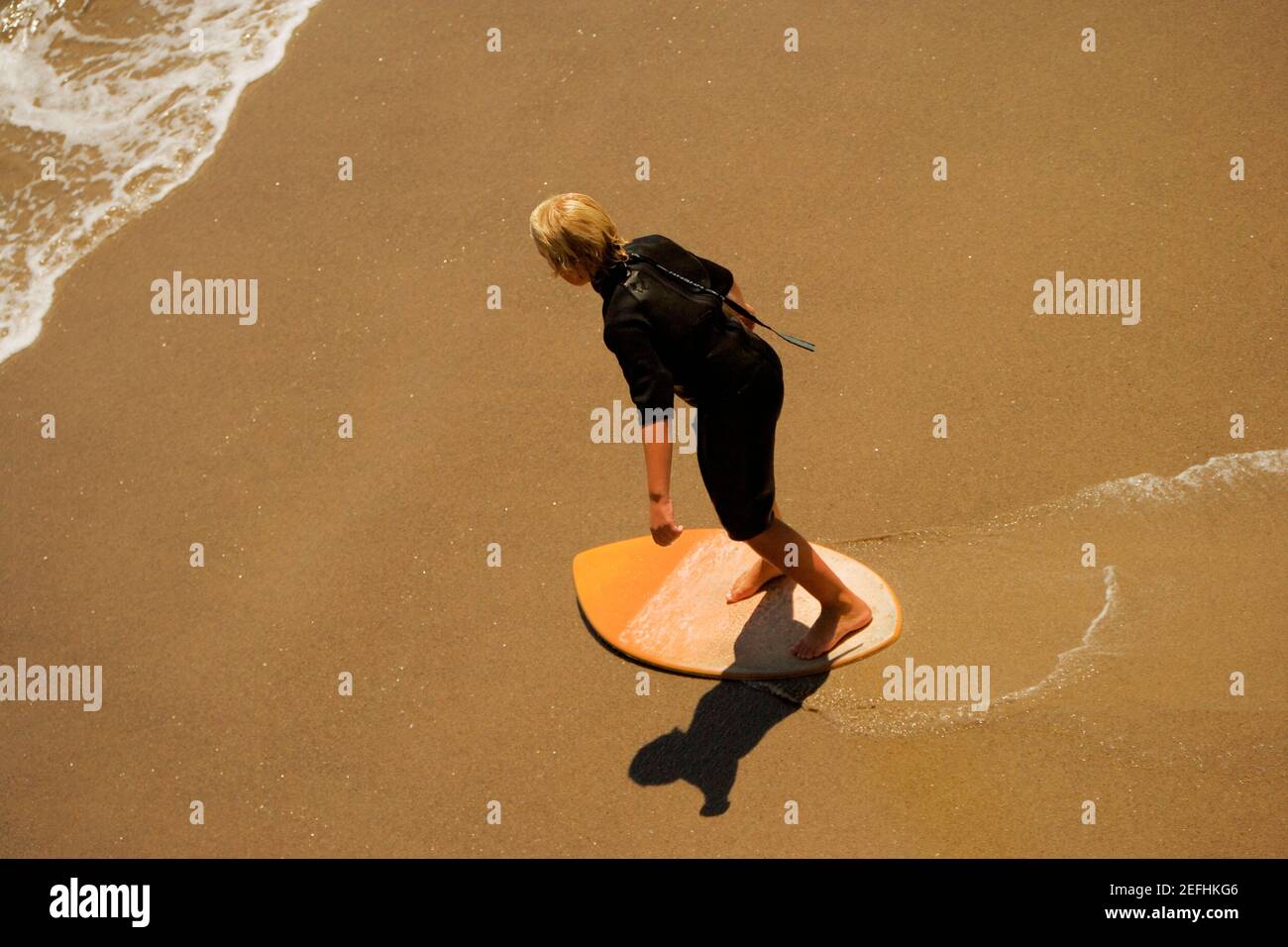 Boogie boarder on beach hi-res stock photography and images - Alamy