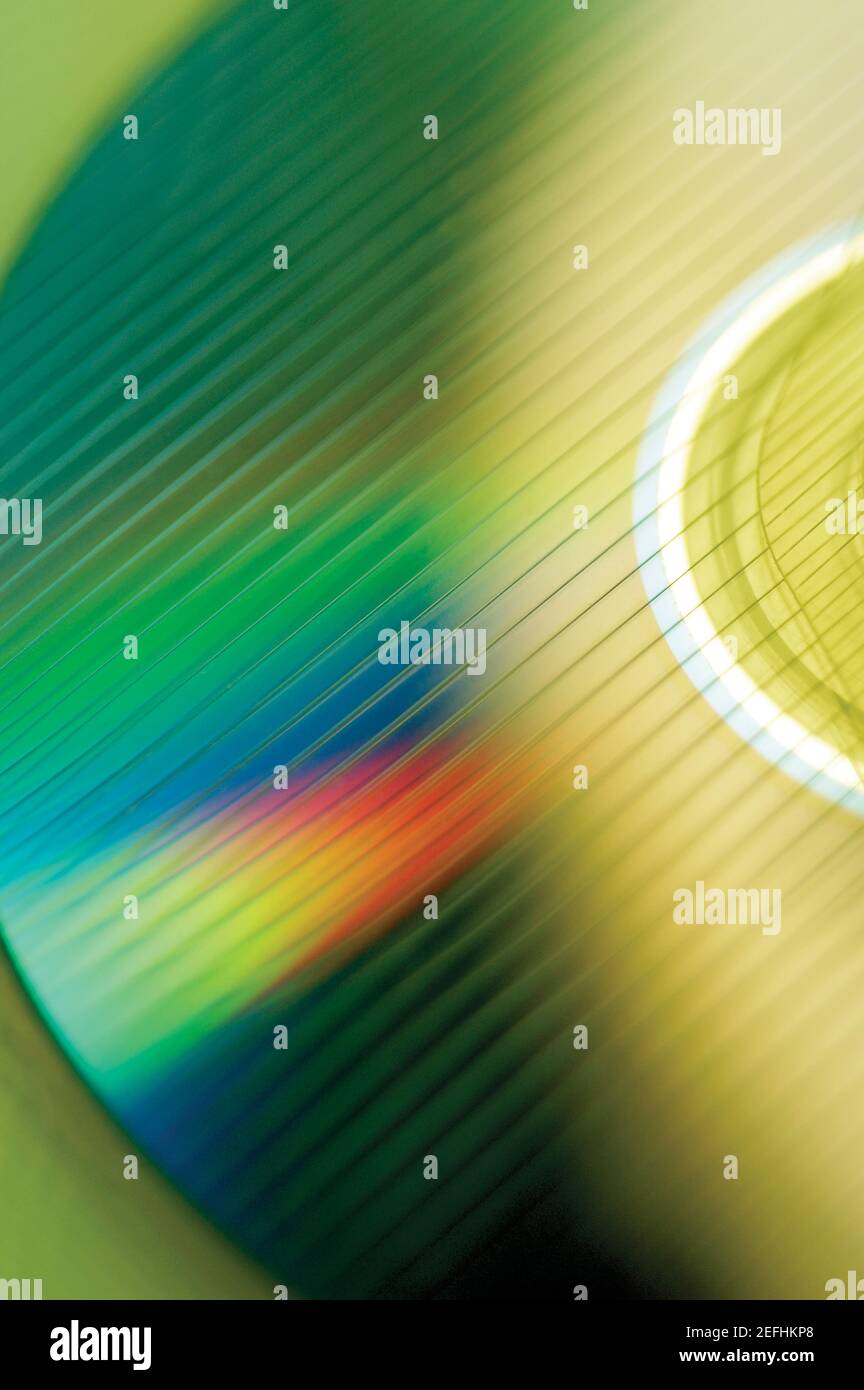Extreme close-up of CD Stock Photo - Alamy