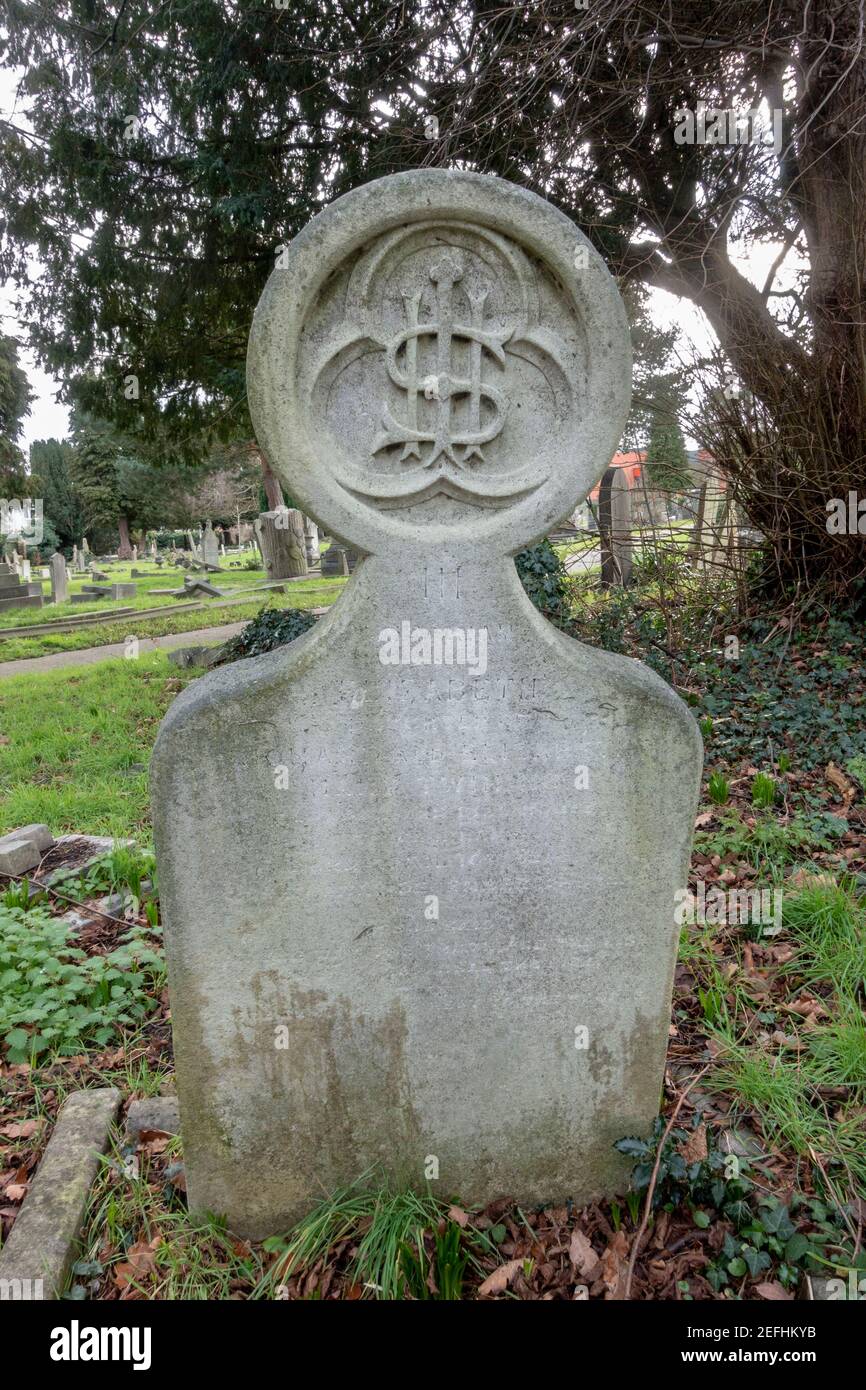 Grave of Elizabeth Twining, heiress of the Twinings family of tea ...